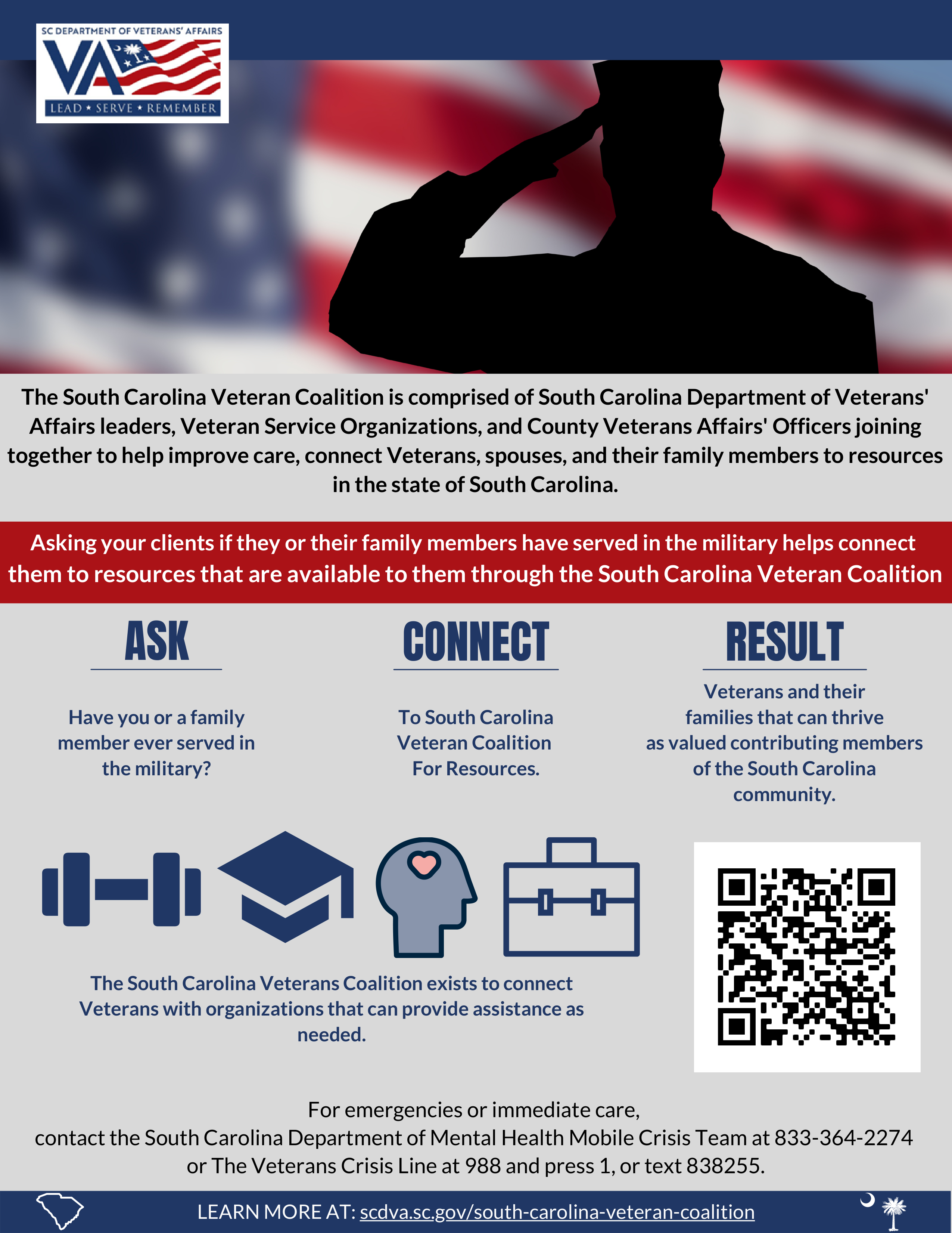 'Ask the Question' | SC Department Of Veterans' Affairs