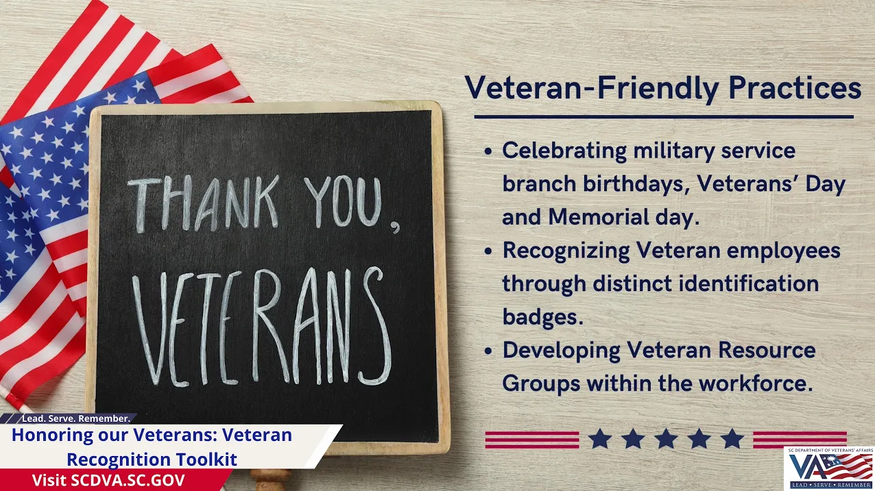 Veterans' Recognition Toolkit | SC Department Of Veterans' Affairs
