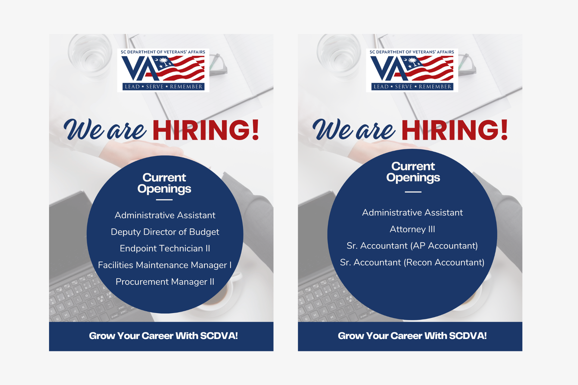 New career opportunities now available at SCDVA | SC Department Of ...